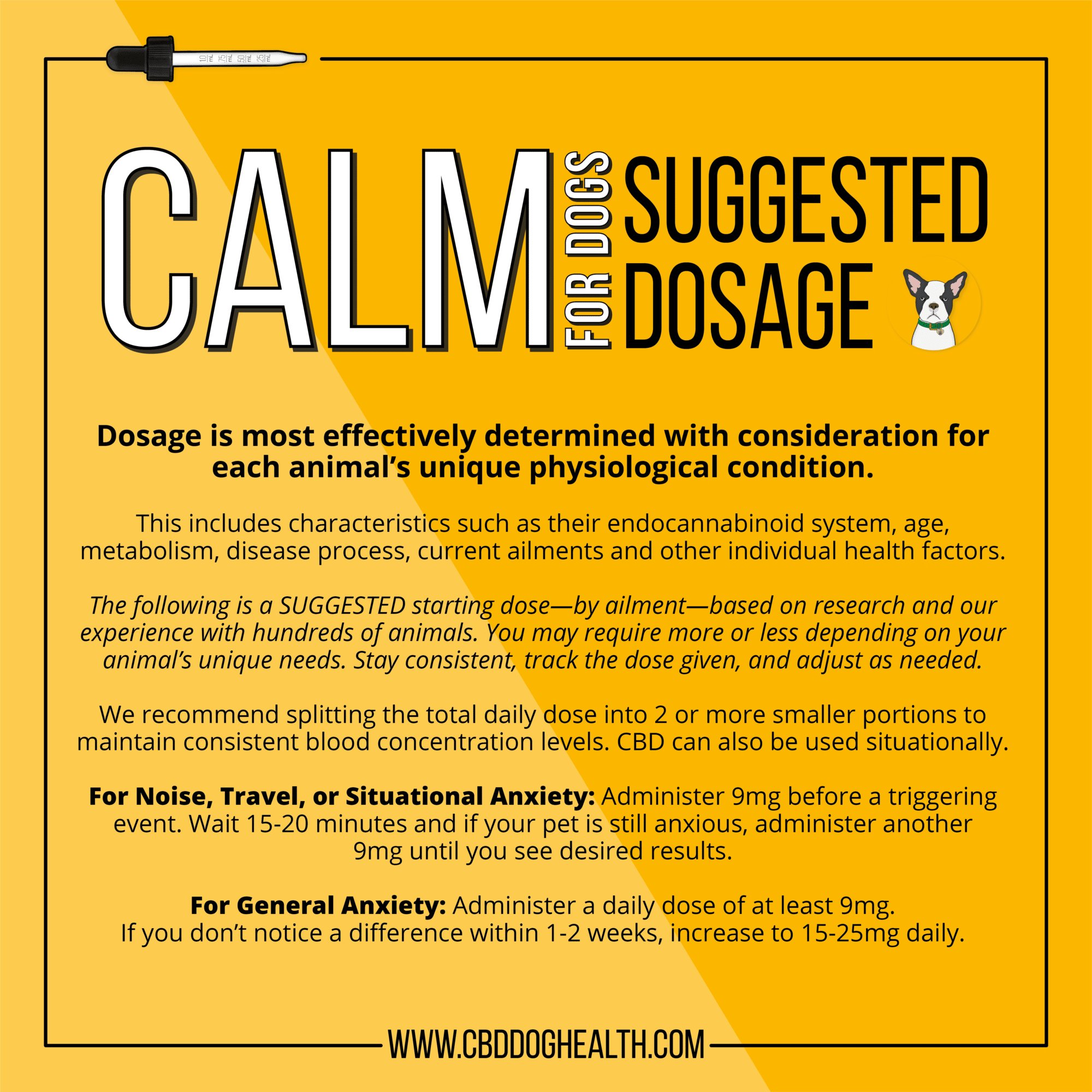 CALM: CBD Oil for Dogs Anxiety Stress - CBD Dog Health