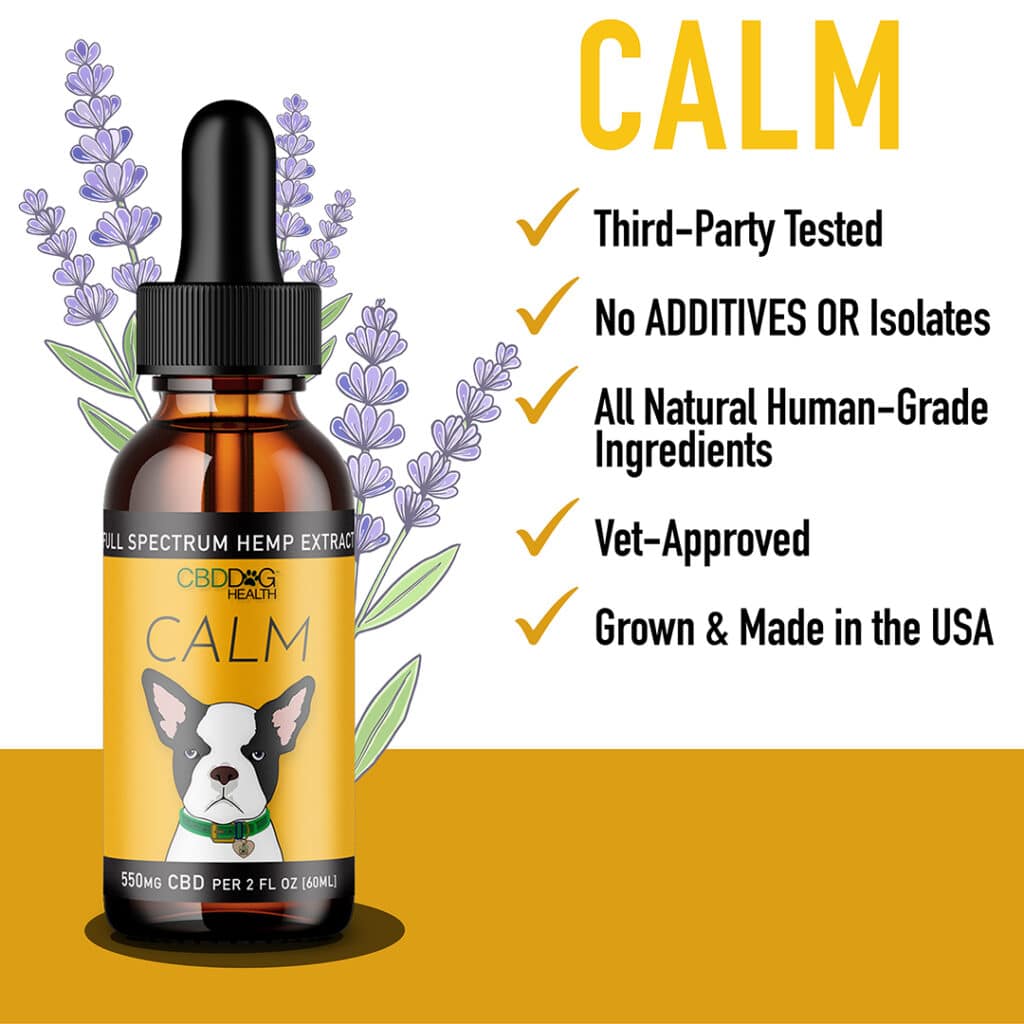 CALM – CBD Oil for Dogs for Daily Calming & Stress Support - CBD Dog Health